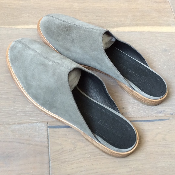 James Perse | Shoes | James Perse Helena Suede Slide Mule Shoes | Poshmark